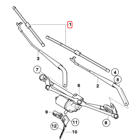 BMW (X5 X6) / ワイパーブレード 左右セット (左ハンドル用) / 61610034739 / BOSCH ｜ EURO AUTO ...